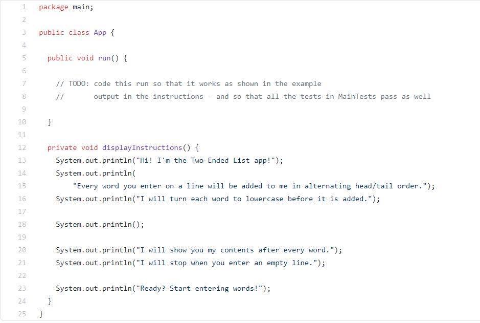 Solved 1 package main; 2 3 public class Main { 4 5 public | Chegg.com