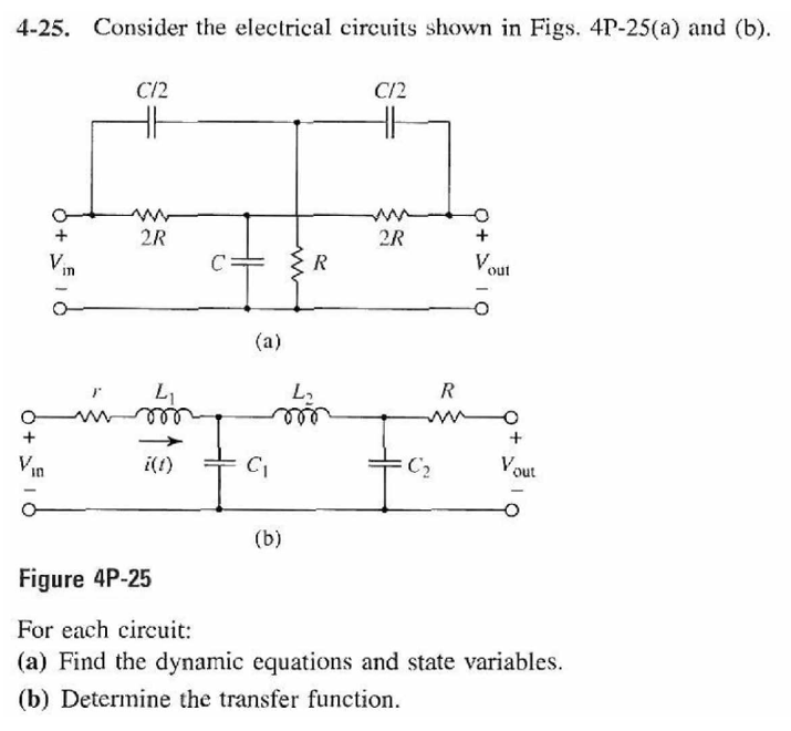 4-25. ﻿Consider the electrical circuits shown in | Chegg.com