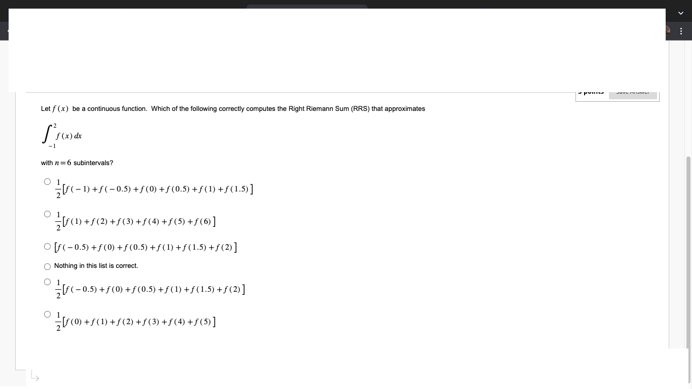Solved Let f(x) be a continuous function. Which of the | Chegg.com Solved Let f(x) be a continuous function. Which of the | Chegg.com