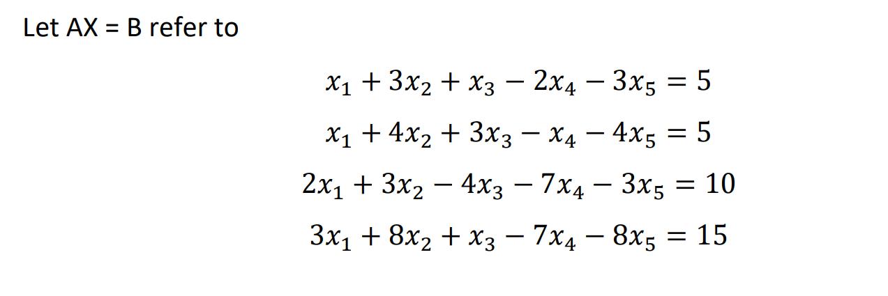 Solved Let AX=B refer to | Chegg.com