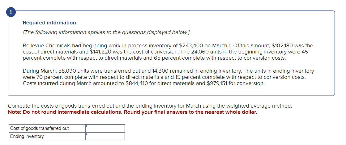 Solved Required information [The following information | Chegg.com