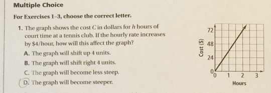 Solved Multiple Choice For Exercises 1-3, choose the correct | Chegg.com