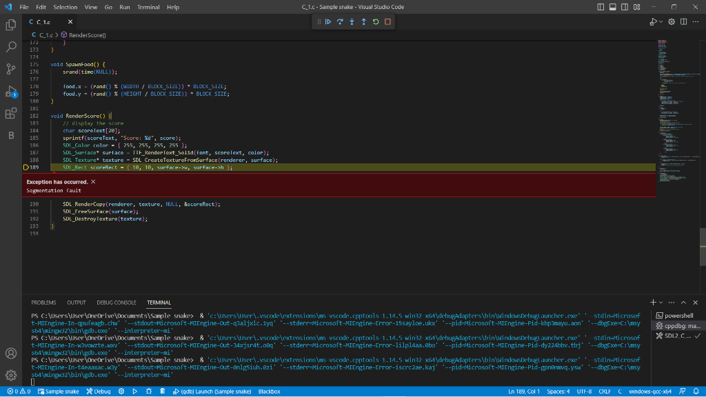 Solved Expert please how me to fix my C porgram code on | Chegg.com