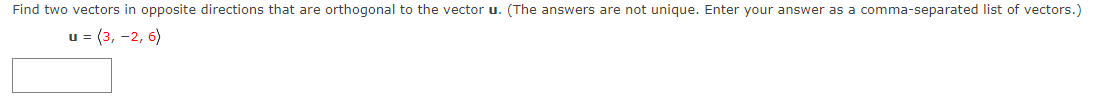 Solved Find two vectors in opposite directions that are | Chegg.com