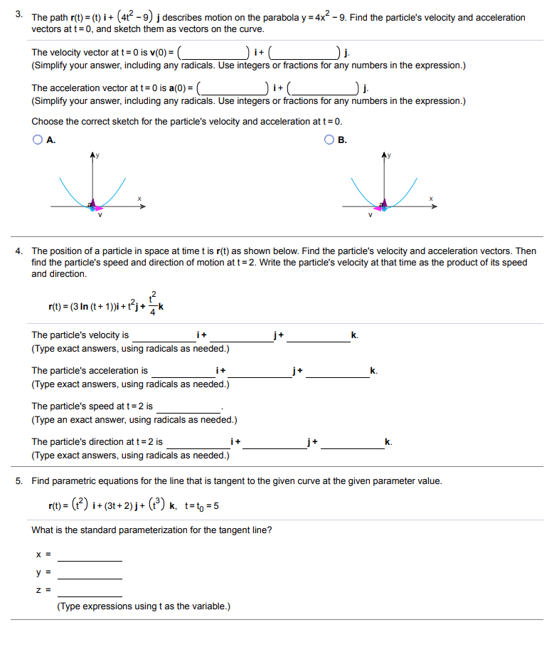 Solved 1. The position of a particle in the xy-plane at time | Chegg.com