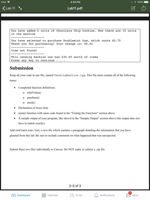 Solved Create an abstraction of a vending machine in C++, | Chegg.com