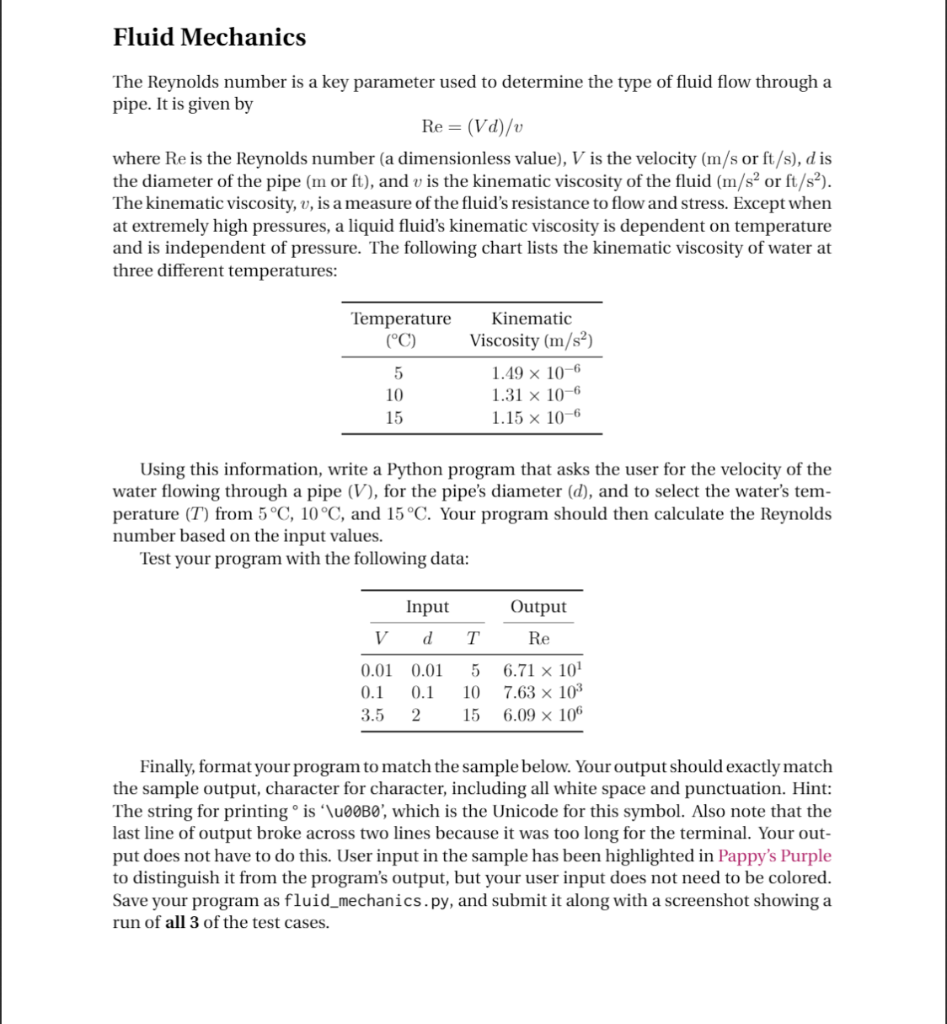 Solved Solve this problem in Python The solution has to | Chegg.com
