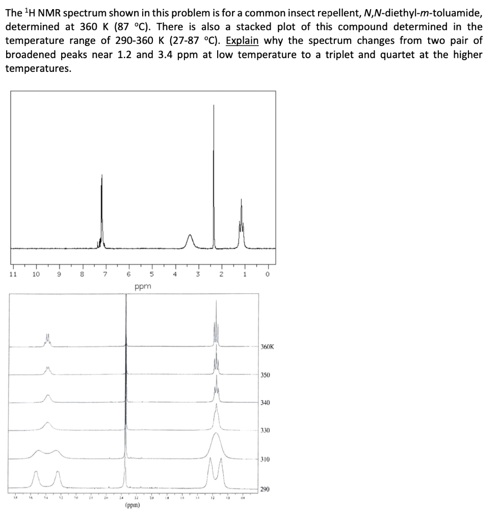 Solved The 1H NMR spectrum shown in this problem is for a | Chegg.com