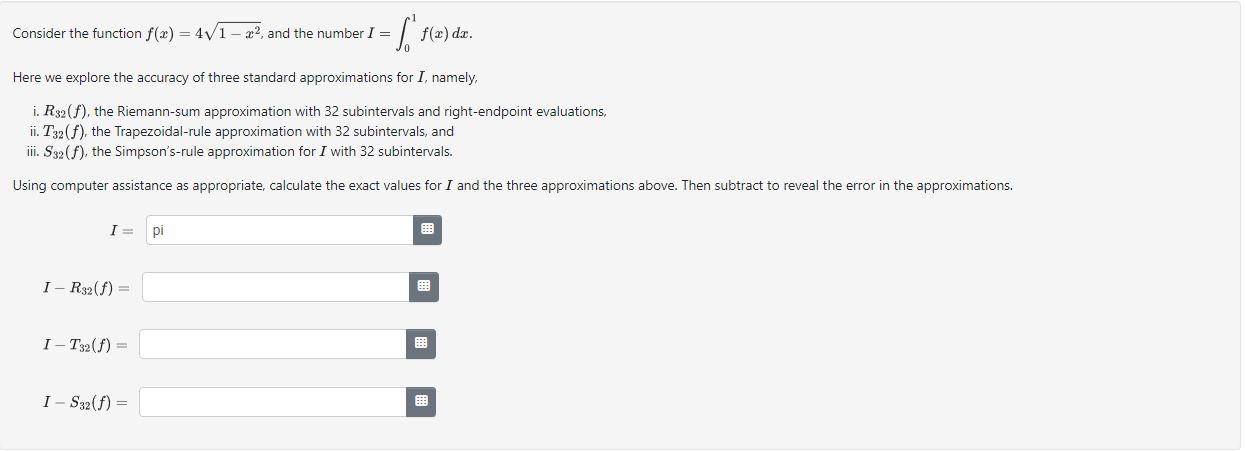 Solved Consider the function f(x)=41−x2, and the number | Chegg.com