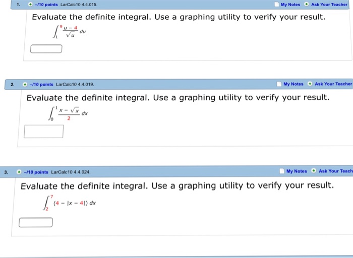 Solved Evaluate the definite integral. Use a graphing | Chegg.com