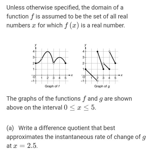 Solved Unless otherwise specified, the domain of a function | Chegg.com