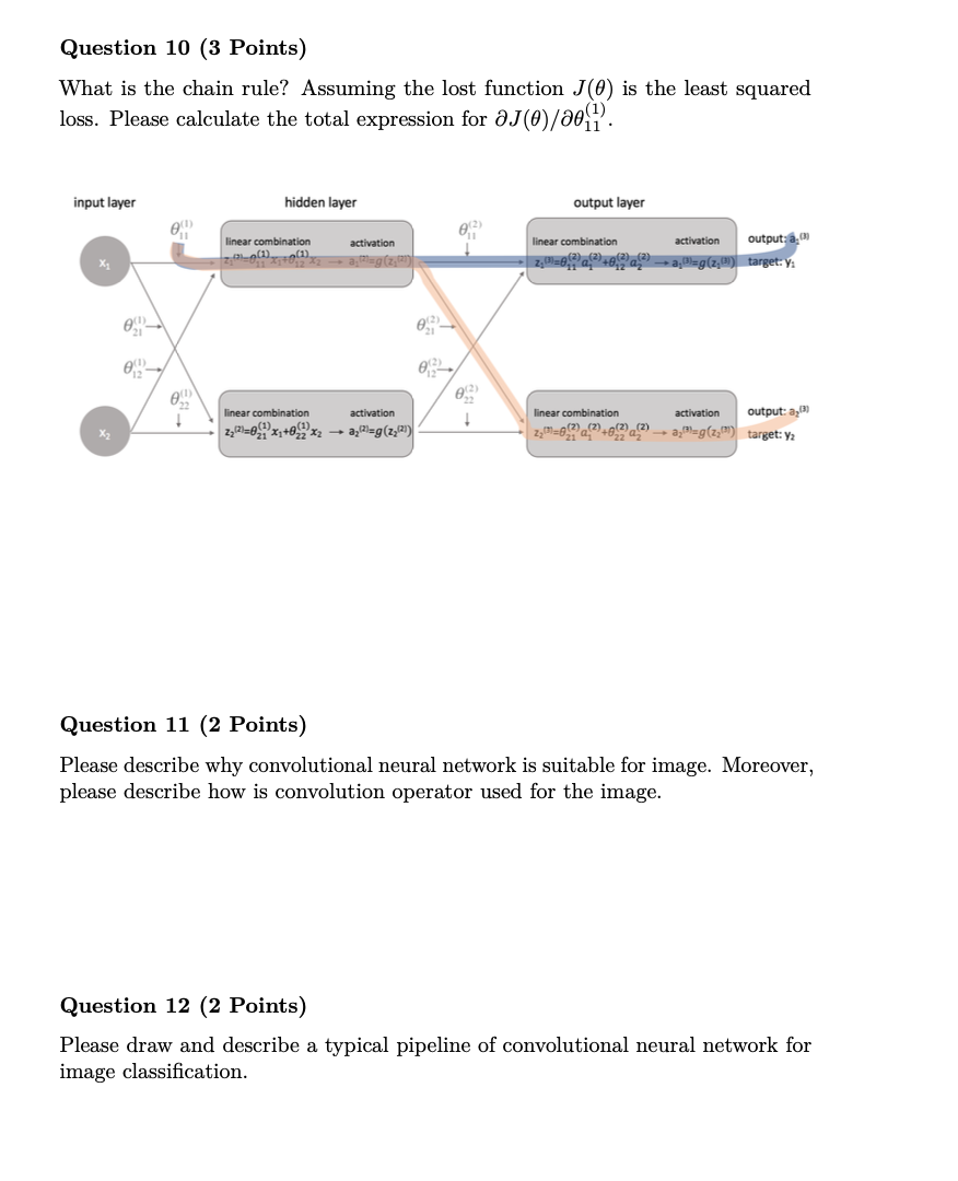 Solved Question 10 (3 Points) What is the chain rule? | Chegg.com