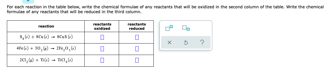 Solved Complete the table below by writing the symbols for | Chegg.com