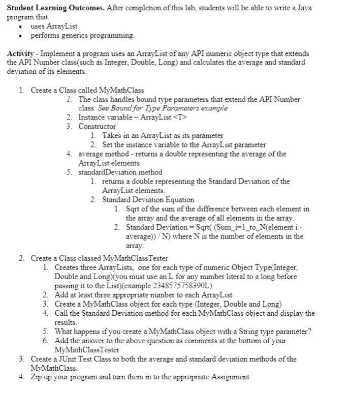 Student Learning Outcomes. After completion of this | Chegg.com