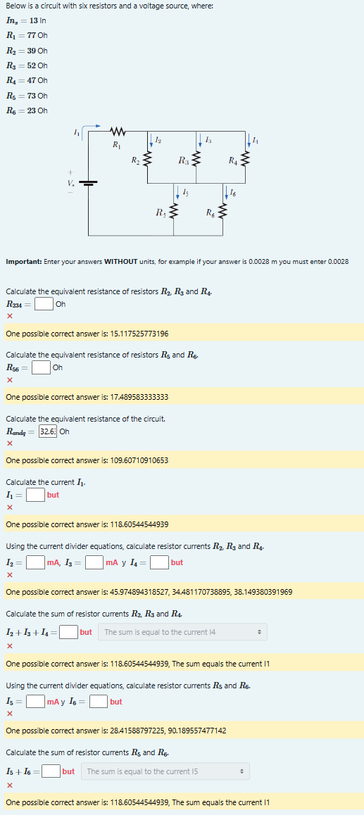 Solved Below is a circuit with three resistors and a voltage | Chegg.com