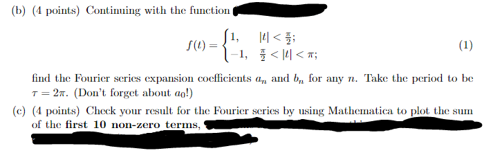 Solved (b) (4 points) Continuing with the function | Chegg.com