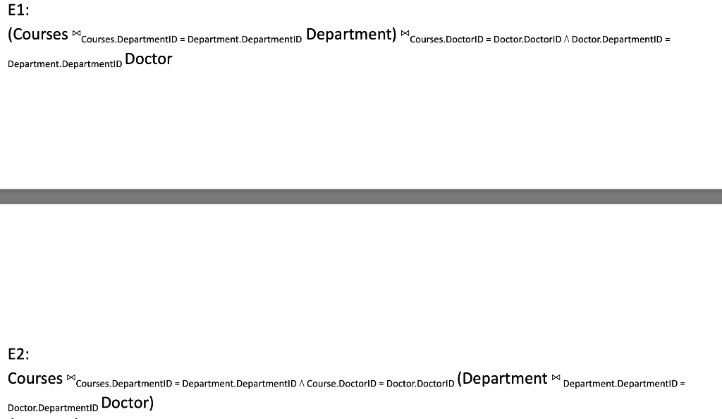 Solved Consider The Following Medical School Database Chegg
