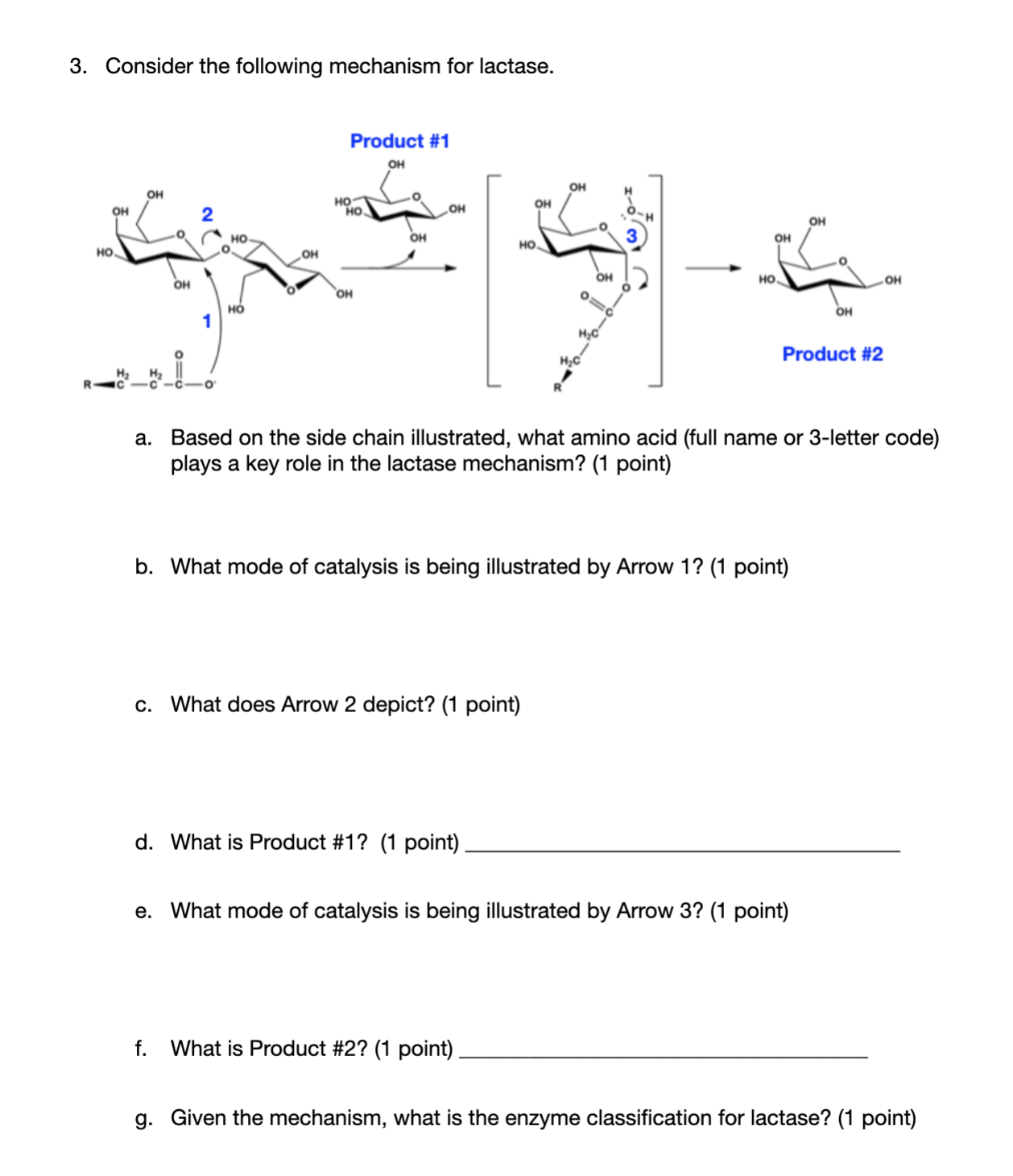 Solved Consider the following mechanism for lactase.a. | Chegg.com