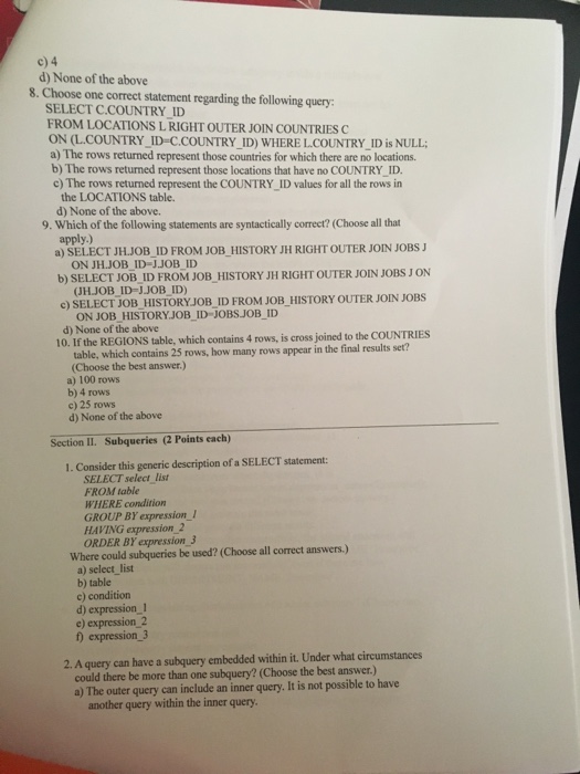 Solved 4. Which of the following statements are | Chegg.com