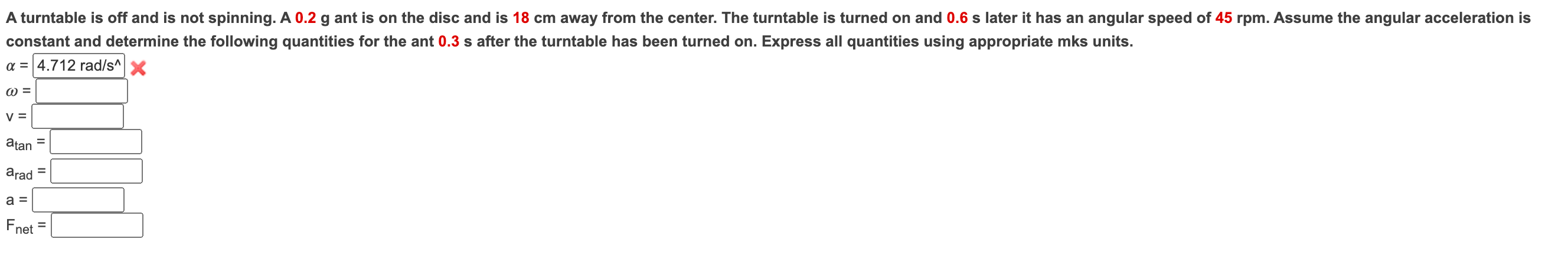 Solved constant and determine the following quantities for | Chegg.com