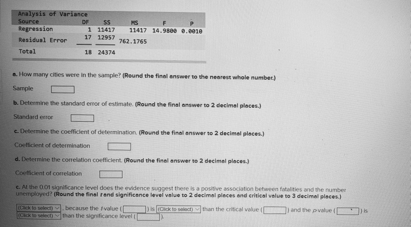 Solved SS Analysis of Variance Source DF Regression 1 11417 | Chegg.com