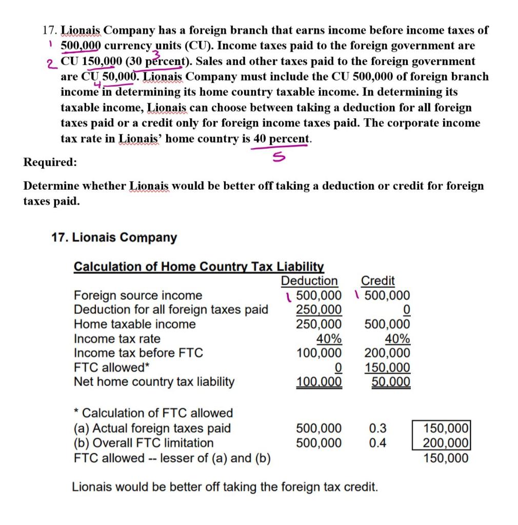 How do you calculate foreign tax credit? Leia aqui: What is the formula ...