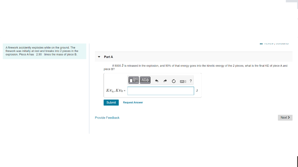 Solved Afirework accidently explodes while on the ground. | Chegg.com