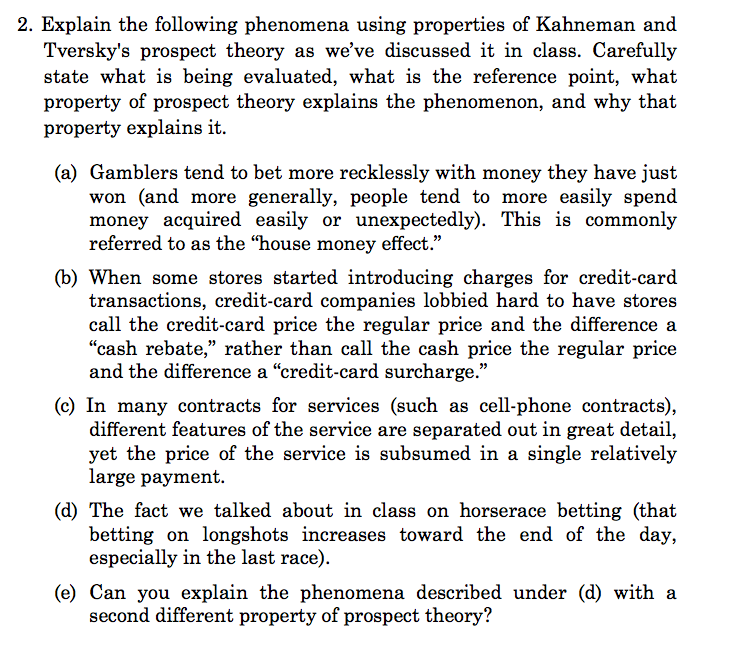 2. Explain the following phenomena using properties | Chegg.com