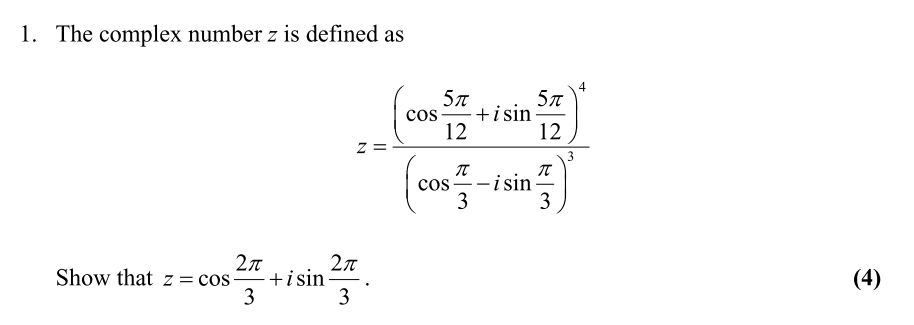 Solved The complex number z ﻿is defined | Chegg.com