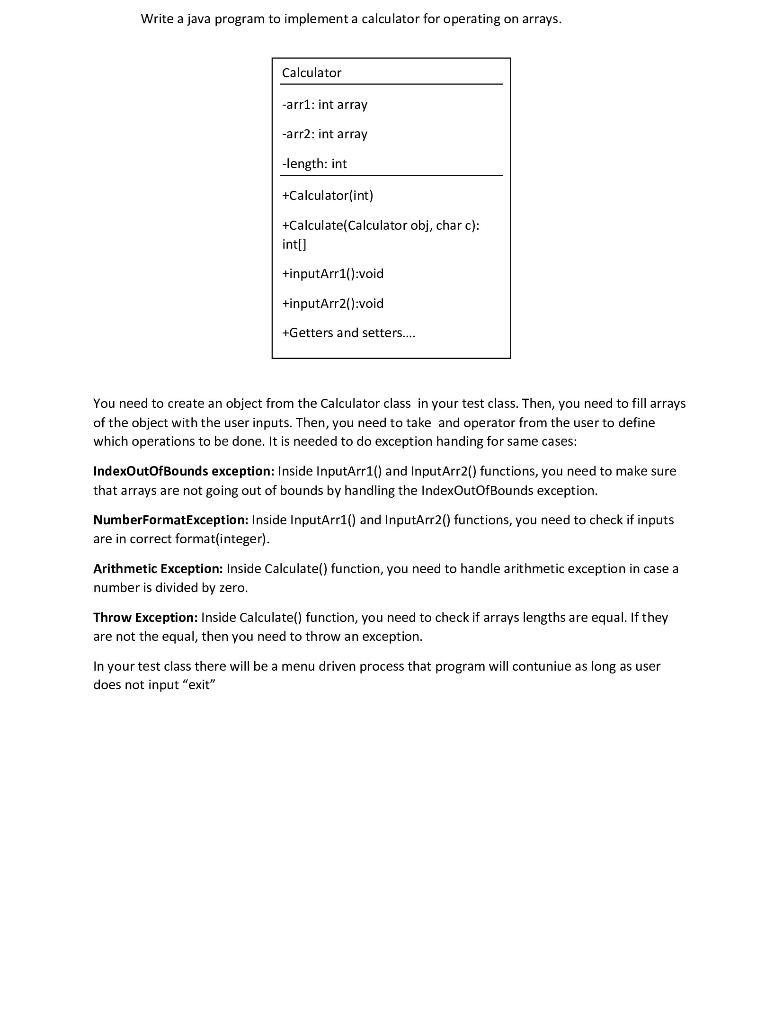 Solved Write A Java Program To Implement A Calculator For Chegg