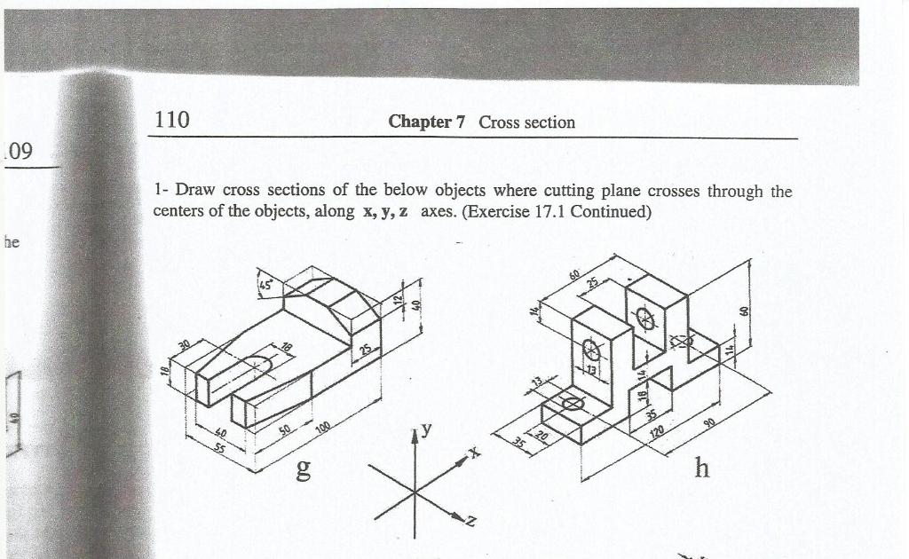 Solved 110 Chapter 7 Cross section .09 1- Draw cross | Chegg.com