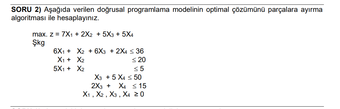 Solved , Calculate the optimal solution of the linear | Chegg.com
