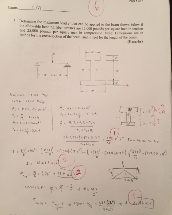Solved 3. Determine the maximum load P that can be applied | Chegg.com