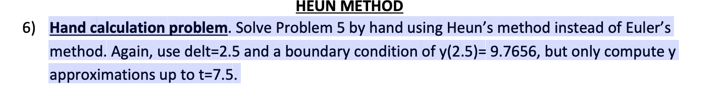 Solved Hand calculation problem. Solve Problem 5 by hand | Chegg.com