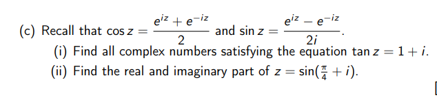 Solved This question is Complex Analysis. z denote a complex | Chegg.com