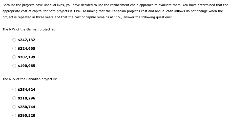 Solved 13. The replacement chain approach - Evaluating | Chegg.com