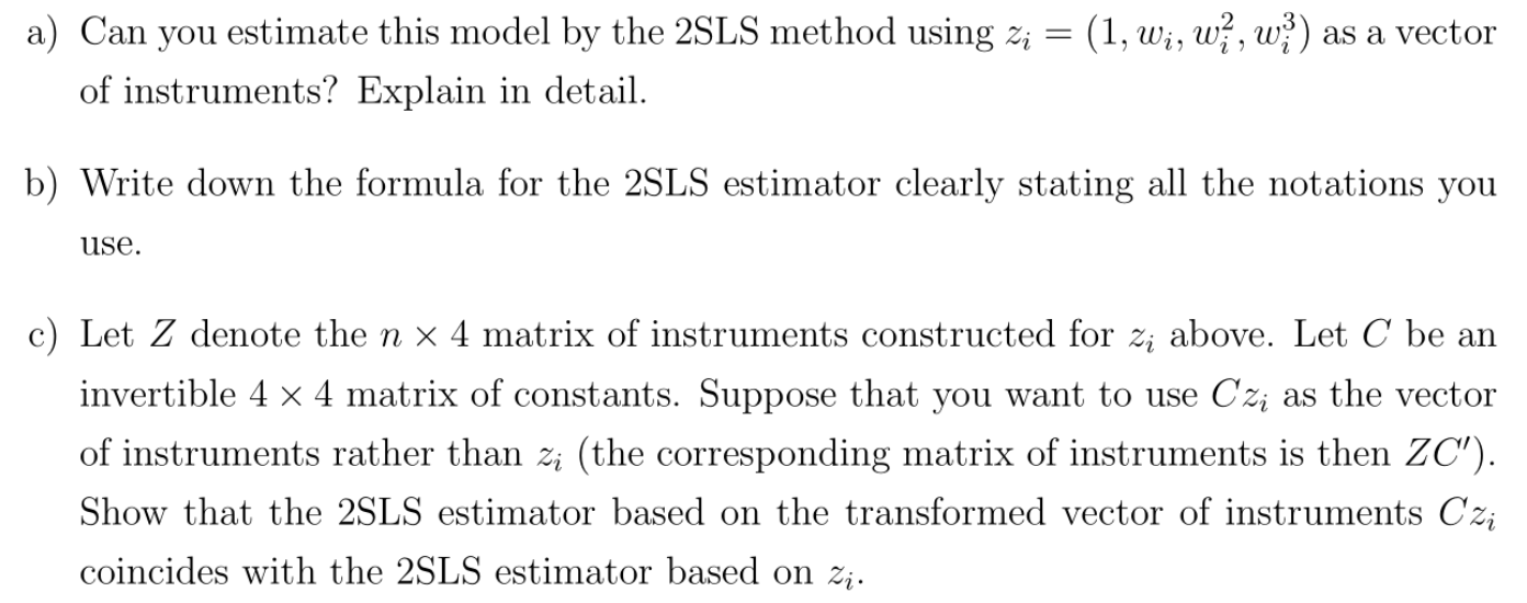 Solved Consider the model \\[ y_{i}=\\beta_{0}+\\beta_{1} | Chegg.com