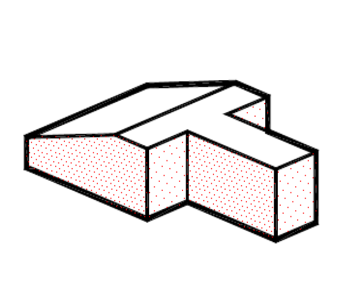 Solved Draw and Complete three orthographic views of the | Chegg.com