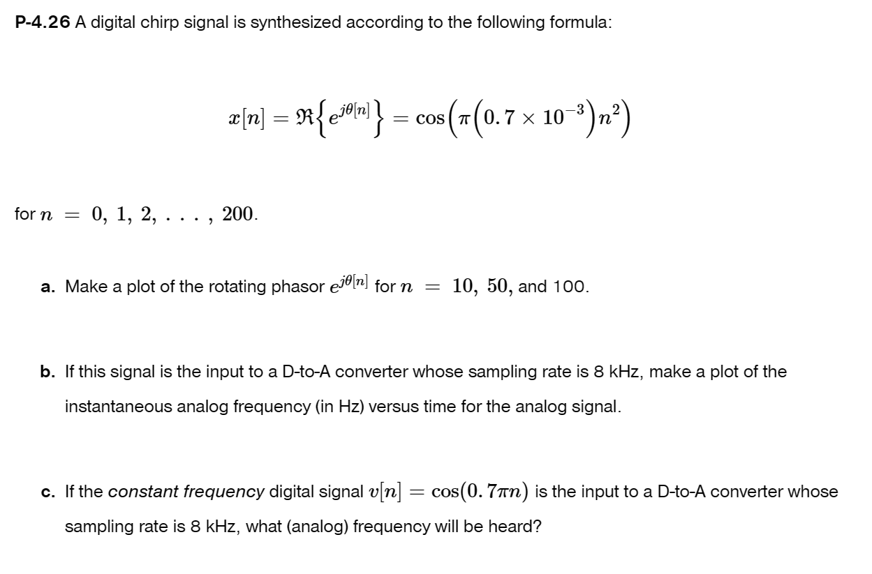 Solved P-4.22 Refer to Fig. 4-21 for the sampling and | Chegg.com