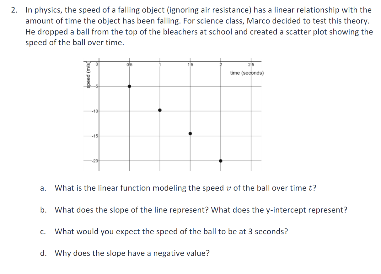 Solved In physics, the speed of a falling object (ignoring | Chegg.com