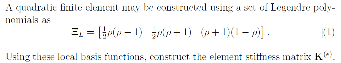 Solved A quadratic finite element may be constructed using a | Chegg.com