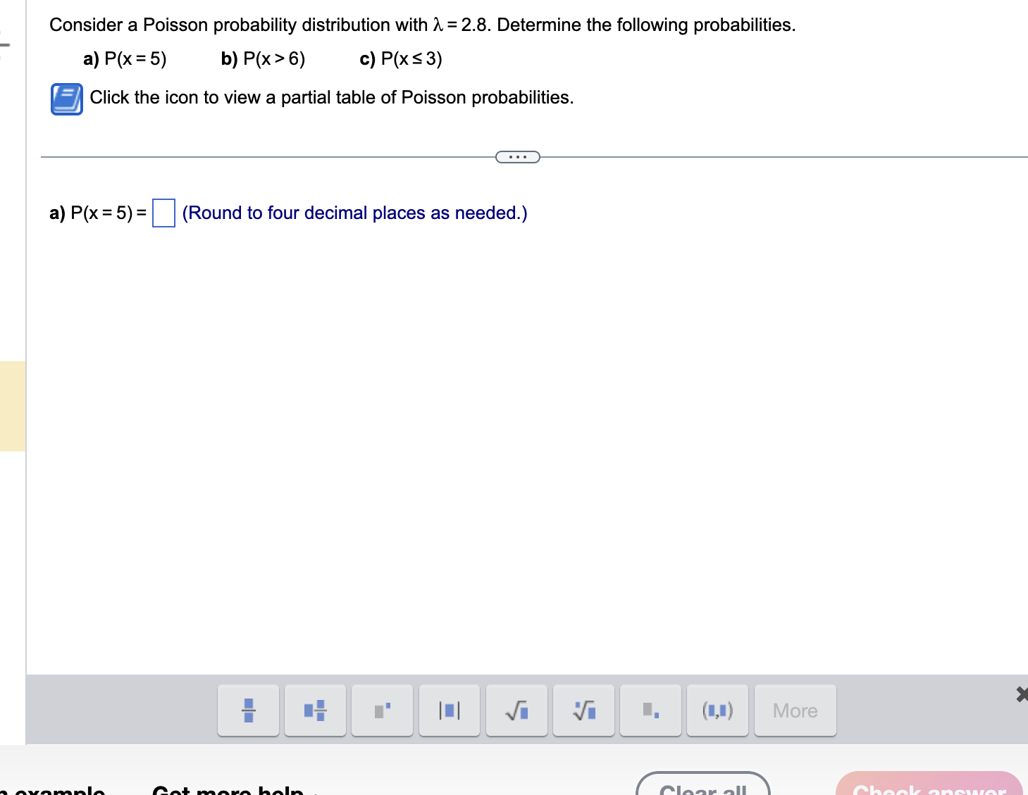 Solved Consider a Poisson probability distribution with | Chegg.com