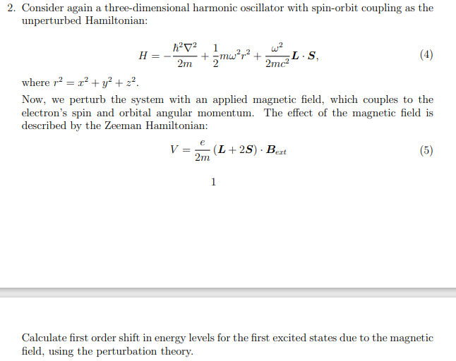 Solved Please solve it correctly, the 3 d harmonic | Chegg.com