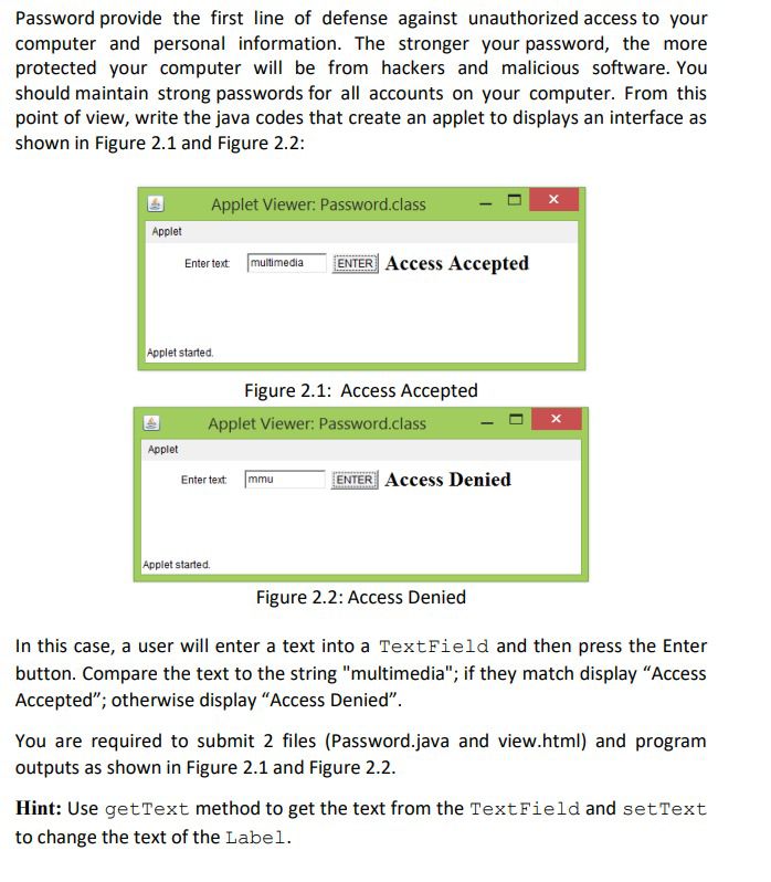 Solved helpPassword provide the first line of defense | Chegg.com
