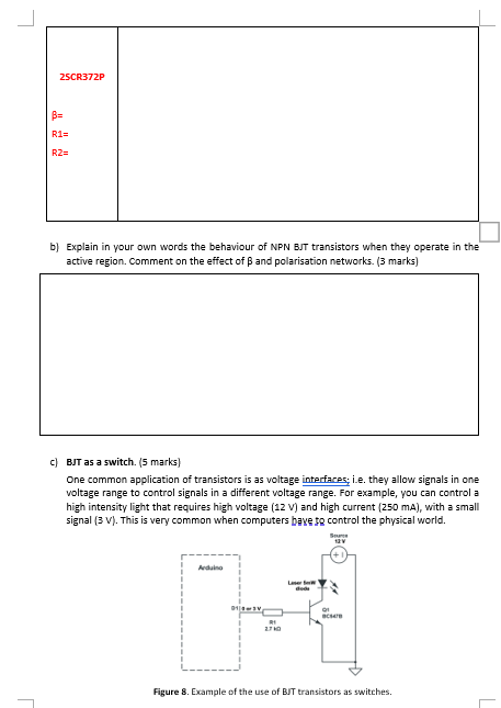Solved 5. BJT transistors (20 marks) Before attempting this | Chegg.com
