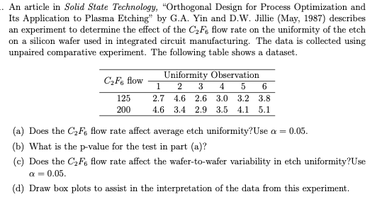 Solved An article in Solid State Technology, "Orthogonal | Chegg.com
