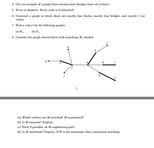 Solved 4. Give an example of a graph that contains more | Chegg.com