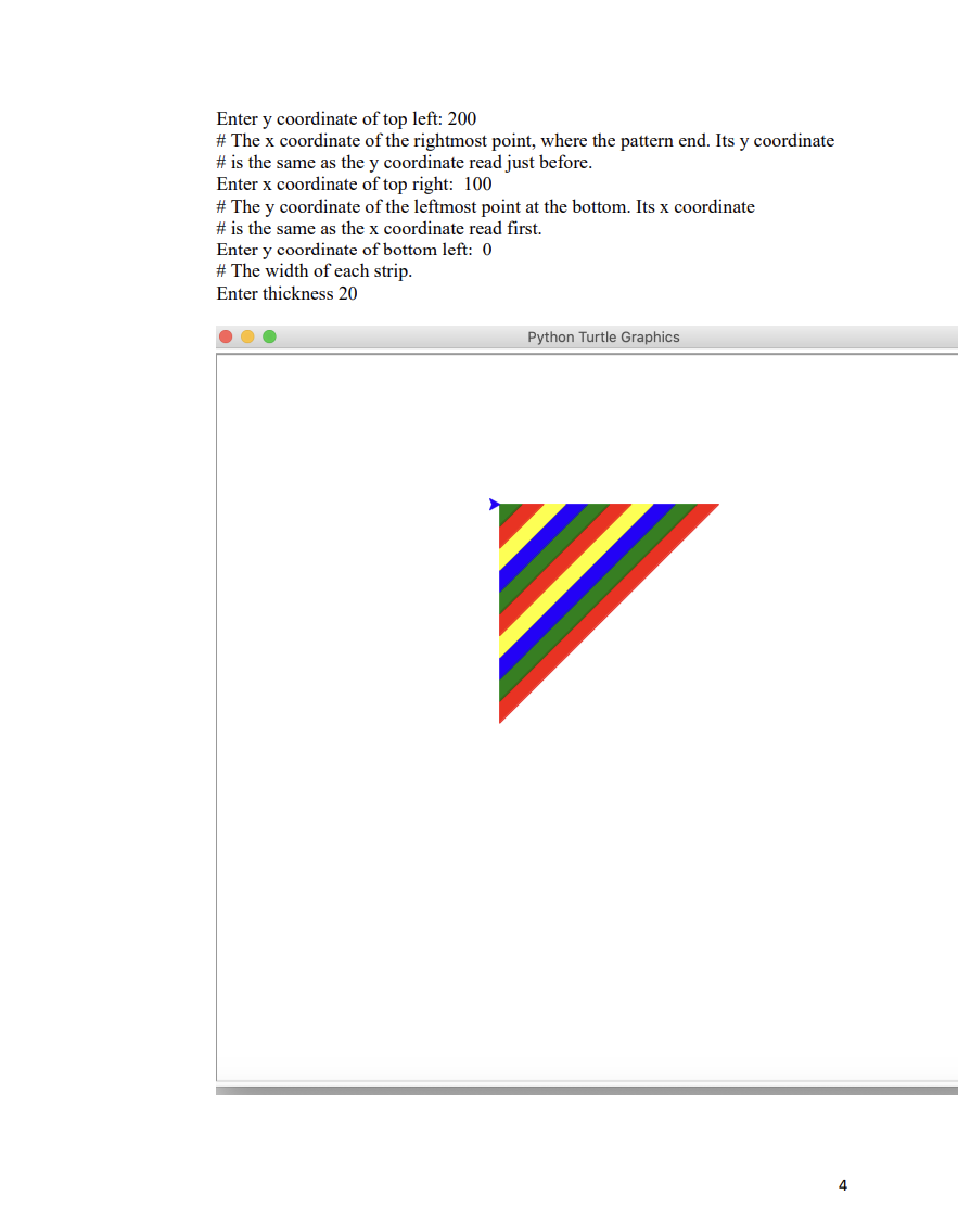 Solved Reorganize the following Python turtle program. The | Chegg.com