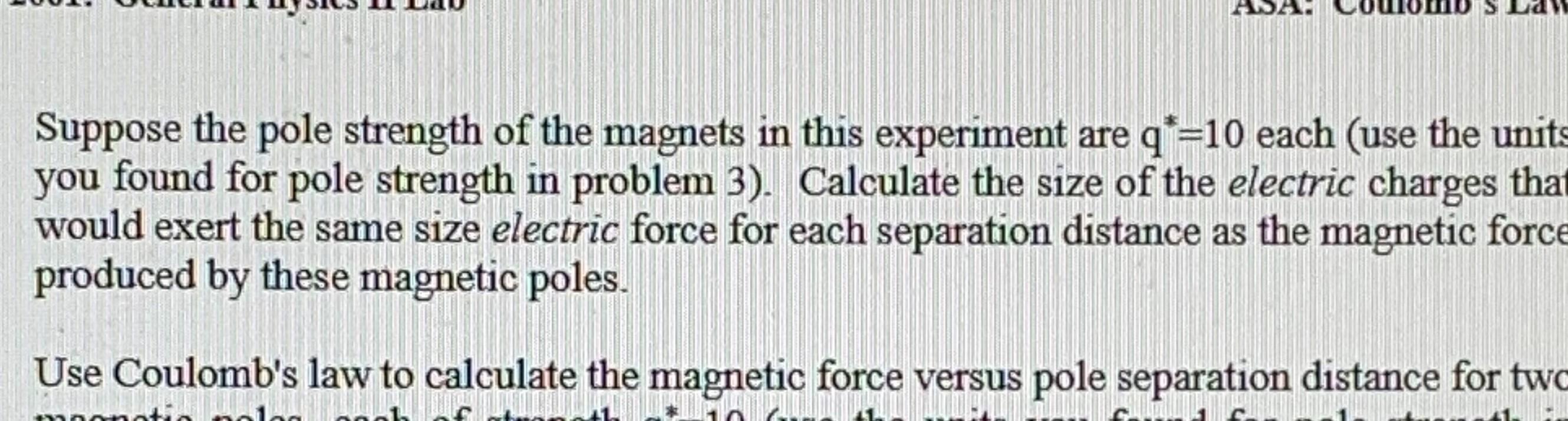 Solved What are the SI units for magnetic pole strength? | Chegg.com