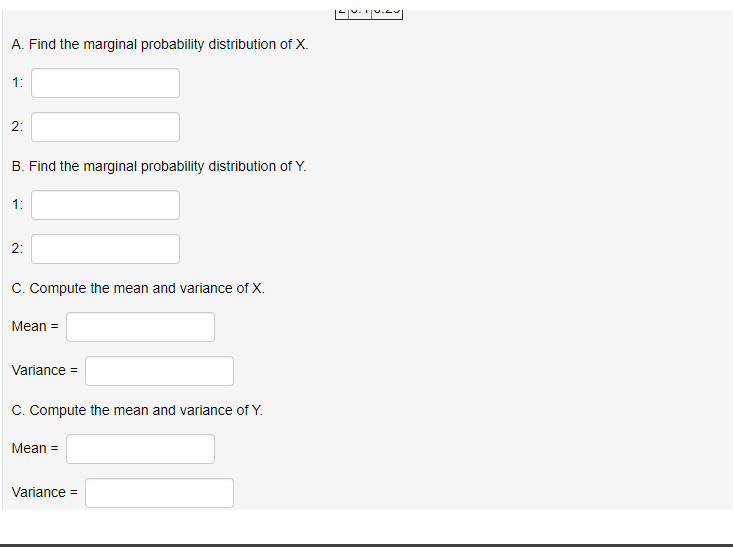 Solved A. Find the marginal probability distribution of X. | Chegg.com